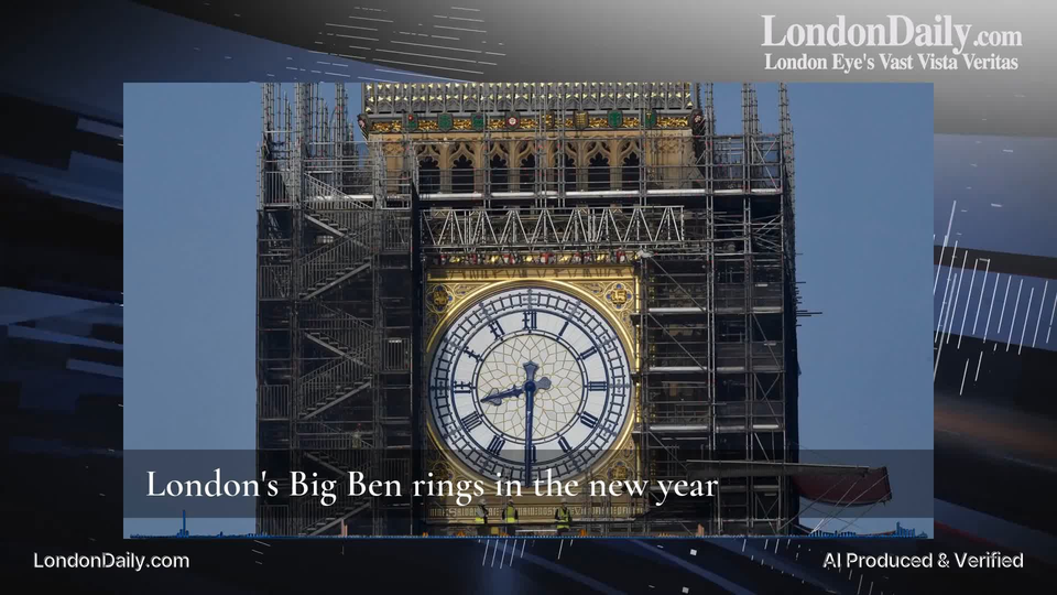 London's Big Ben rings in the new year - London Daily